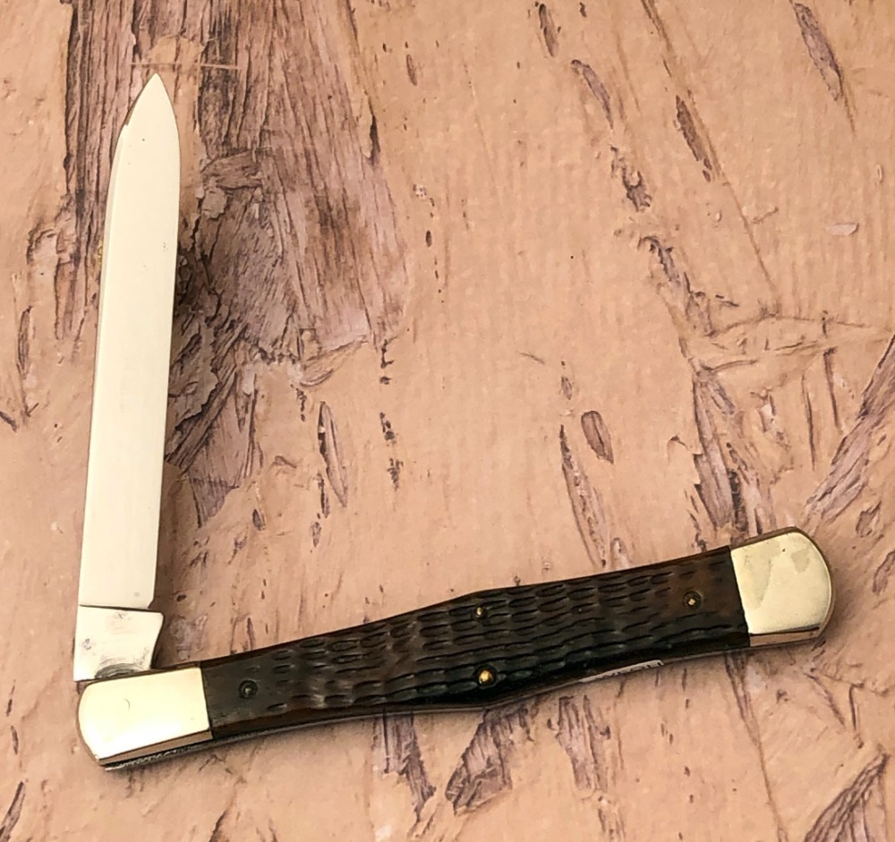 Case Tested XX '20-'40 Bone Handle Slim Coke Bottle Folding Hunter